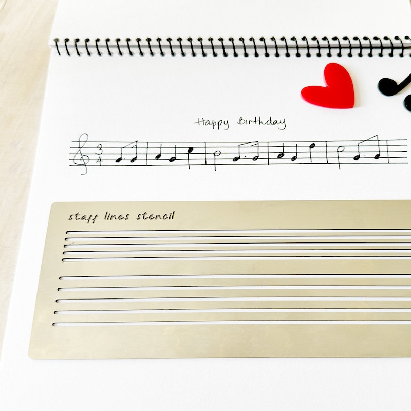 Music Journal Staff - Etsy