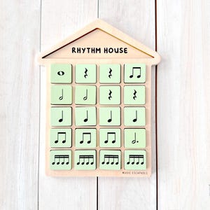 Music Note Rhythm House Puzzle for Music Lessons - Etsy