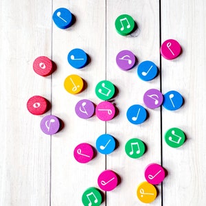 Wooden Music Note Coins Tokens - Etsy