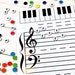 ORIGINAL NEW Grand Staff Magnetic Dry-erase Board for Music Lessons ...