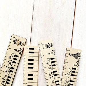 Personalized Wooden Piano Ruler, Musician Gift, Music Gifts, Music ...