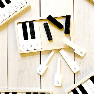 Wooden Piano Puzzle for Elementary Music Center, Music Classroom, Piano ...