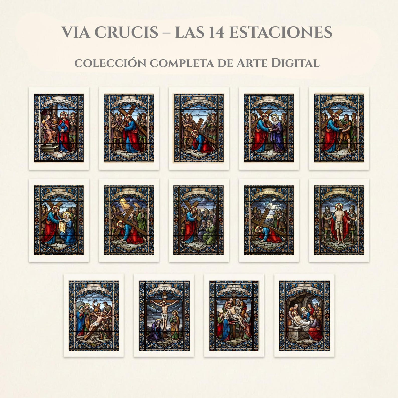 Via Crucis Catolico 14 Estaciones, Stations of the Cross Spanish ...