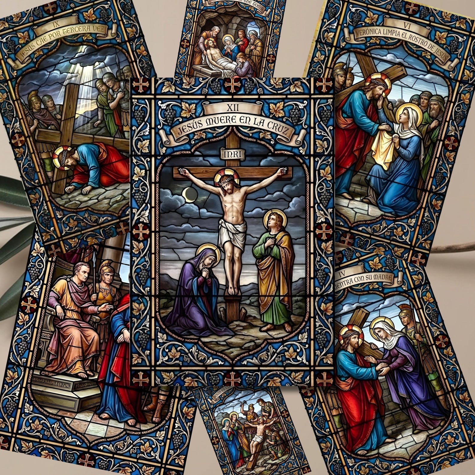 Via Crucis Catolico 14 Estaciones, Stations of the Cross Spanish ...
