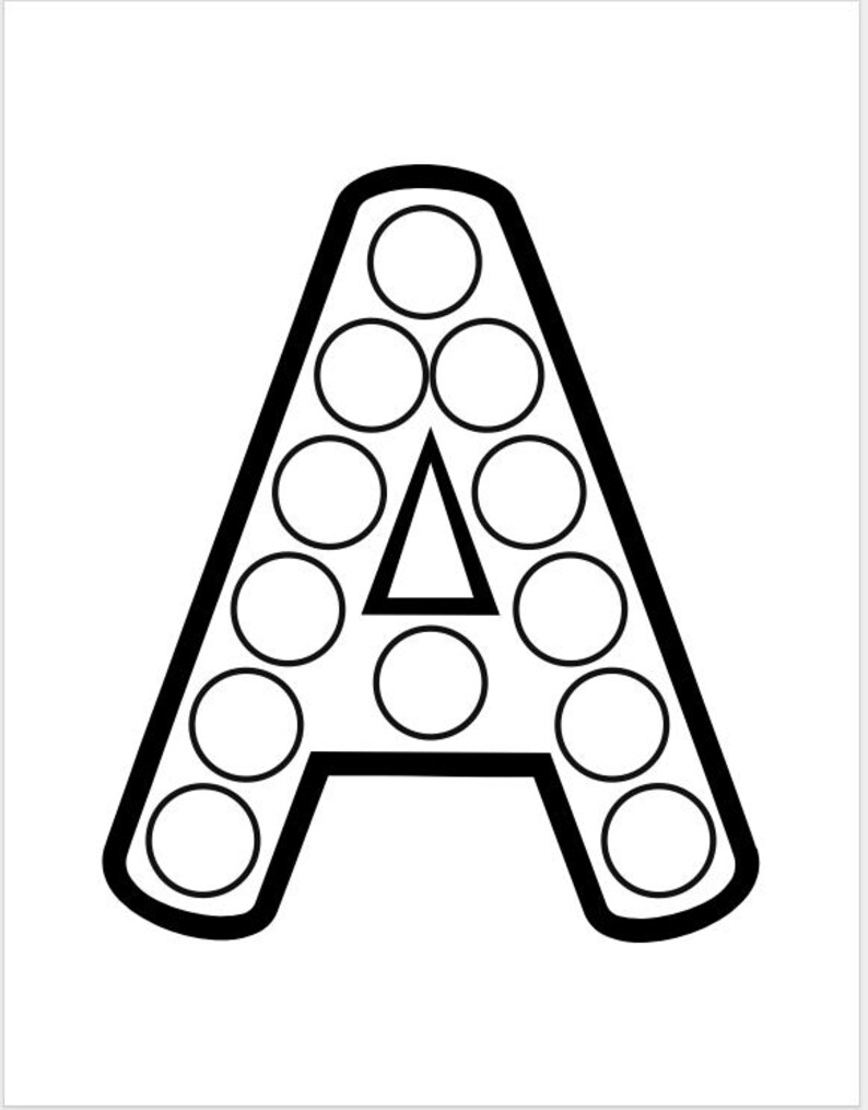 A-Z Dot Marker ( Alphabet ) - Etsy