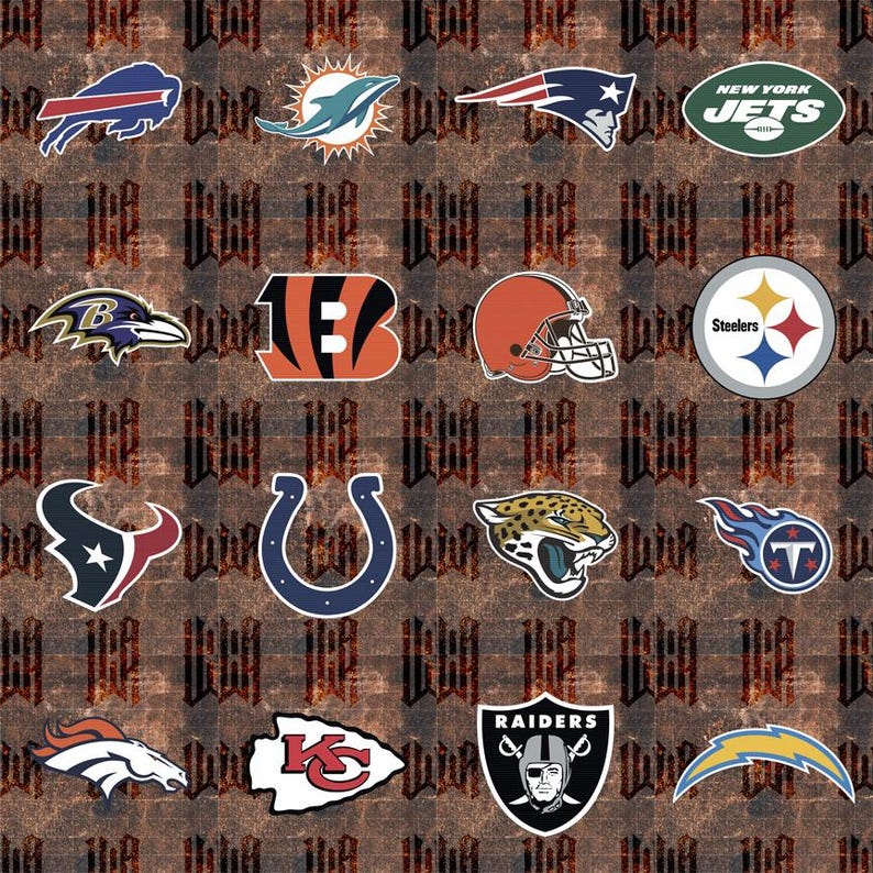 NFL AFC View Through Window Decal *all Teams to Choose From!* - Etsy