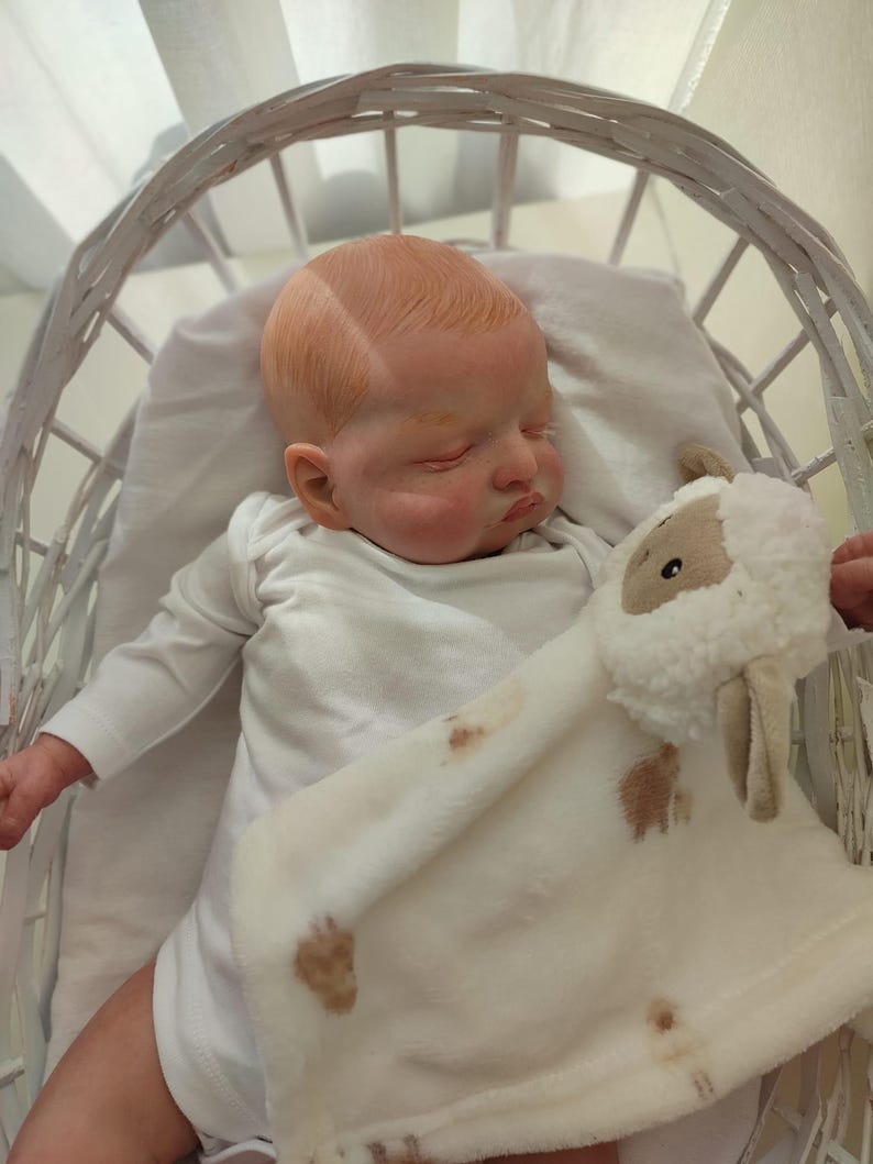 Reborn Newborn Redhead – Hyper-realistic Sleeping Baby – Unique ...