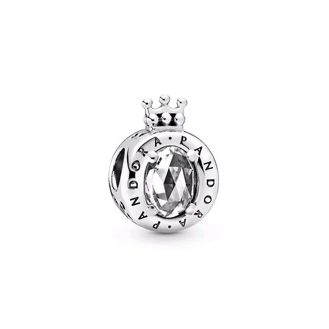 Pandora Ale 925 Sterling Silver Clear Sparkling Crown O Charm - Etsy