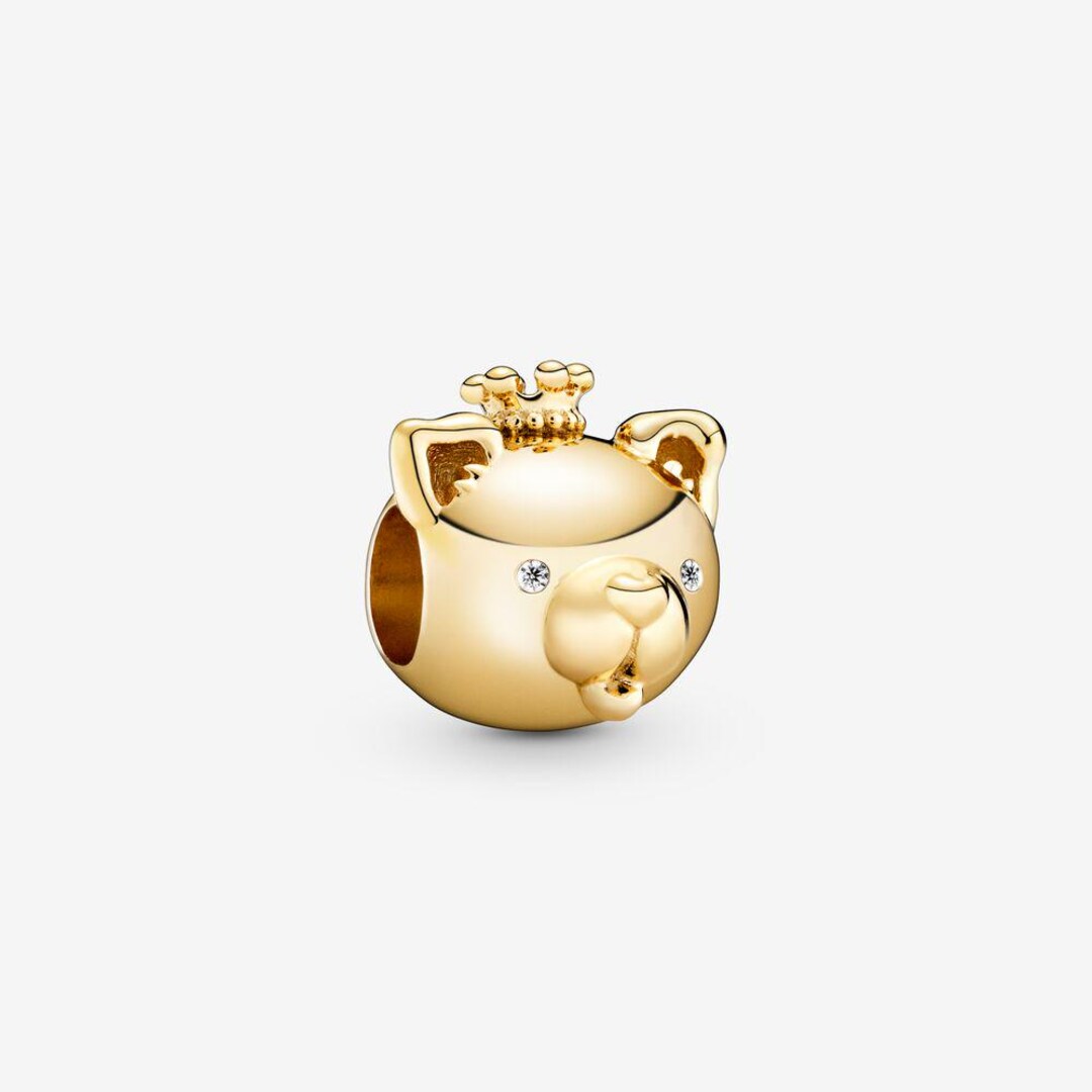 New Shining Dog Pandora Shine Gold Plated Charm - Etsy