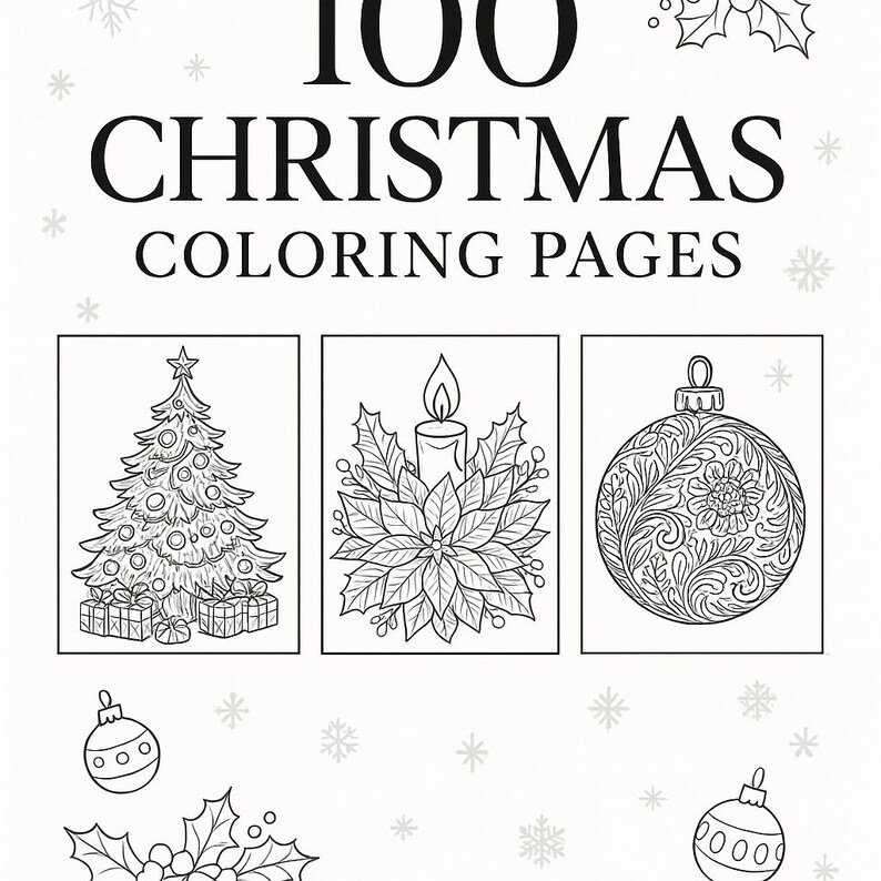 100 Christmas Activity Coloring Pages | Printable Xmas Art for Kids ...