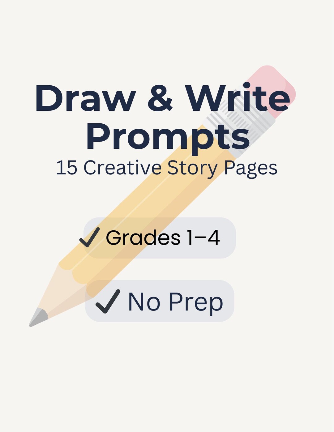Draw and Write Prompts Printable | Kids Creative Writing Activity | 15 ...