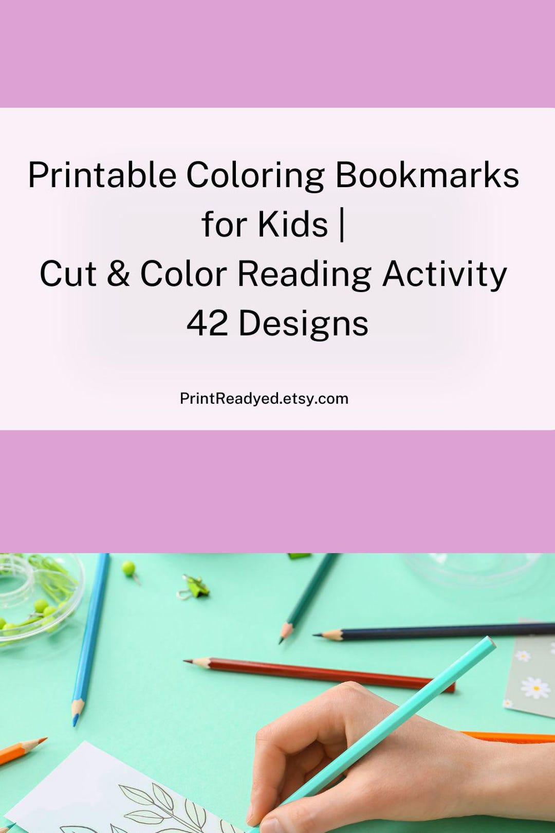 42 Printable Coloring Bookmarks for Kids | DIY Cut-out Bookmarks ...