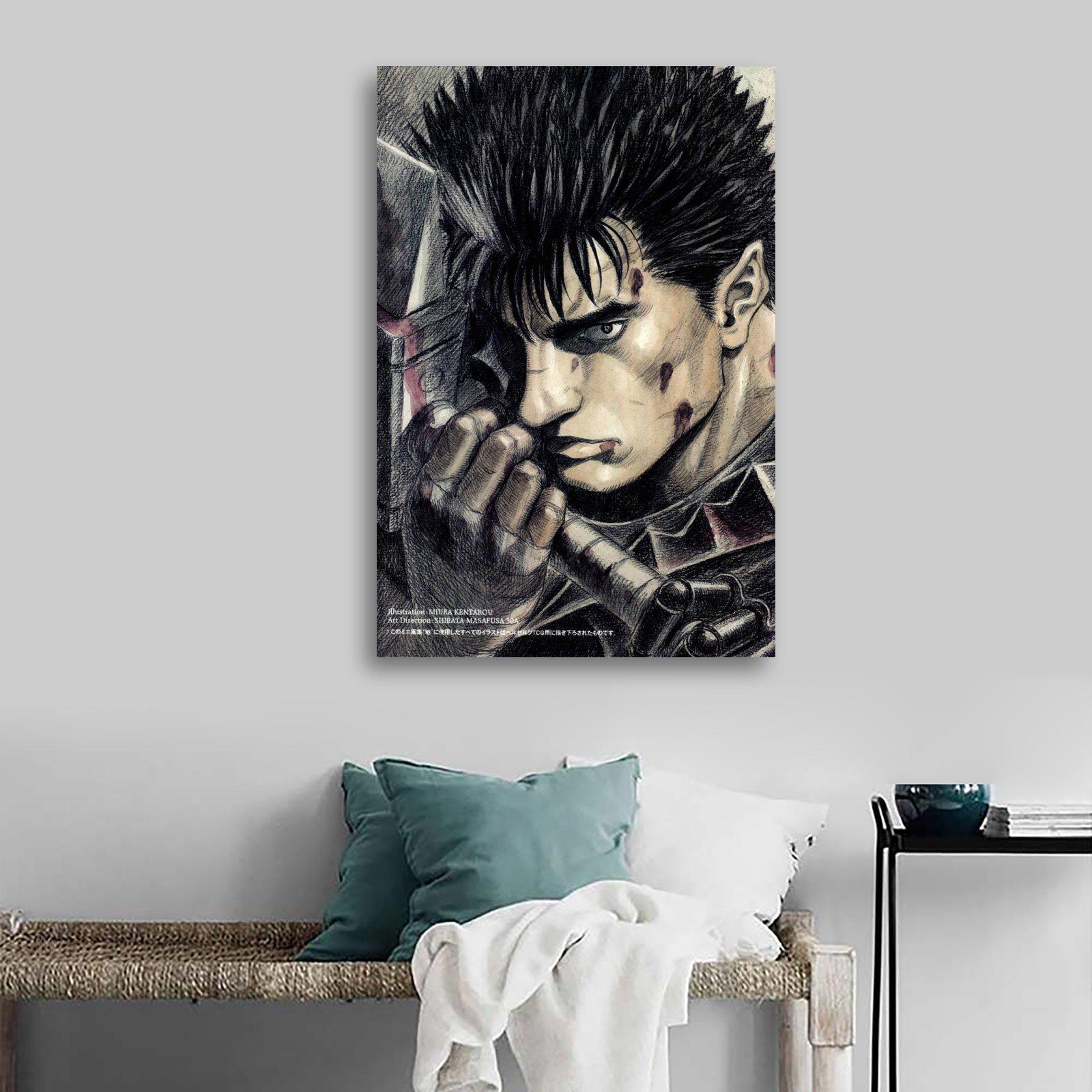 Japan Anime Berserk Guts Classic Canvas Wall Art Poster Picture Print ...
