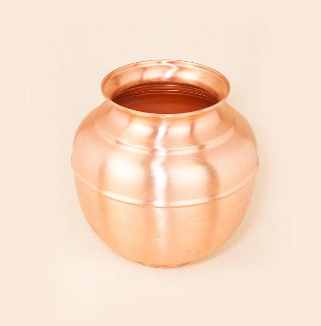 Traditional Copper Water Storage Pot/matka (jeevarasam Pot). Good for ...