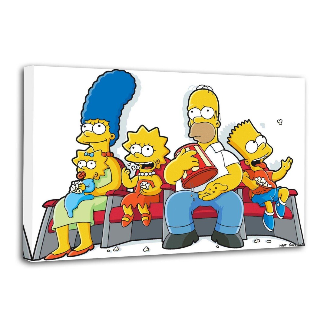 Homer Simpson Characters Wall Art Poster Picture Print Living Room ...