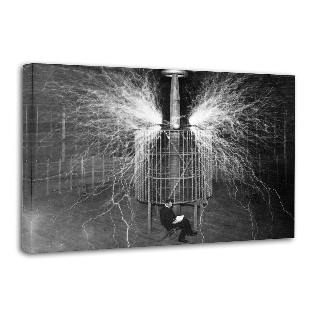 Nikola Tesla Colorado Springs Laboratory With His Magnifying ...