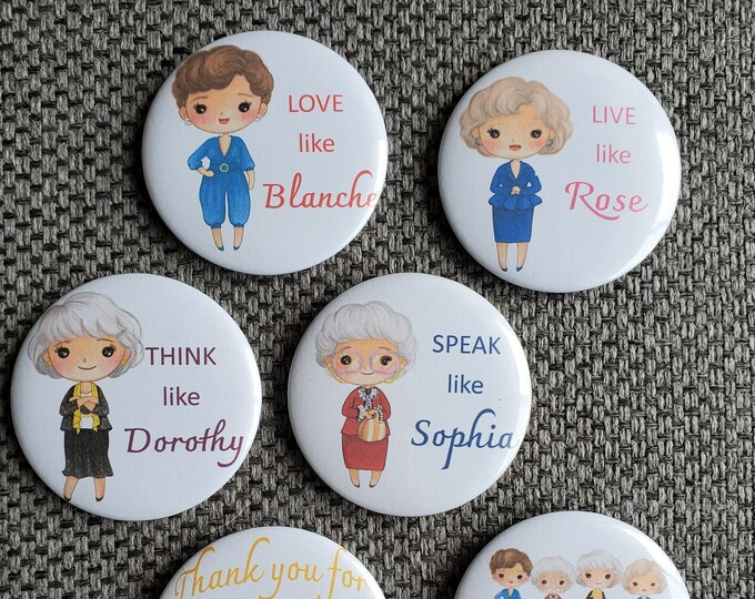 Golden Girls Quotes, Set of 12 1-inch Buttons or Magnets - Etsy