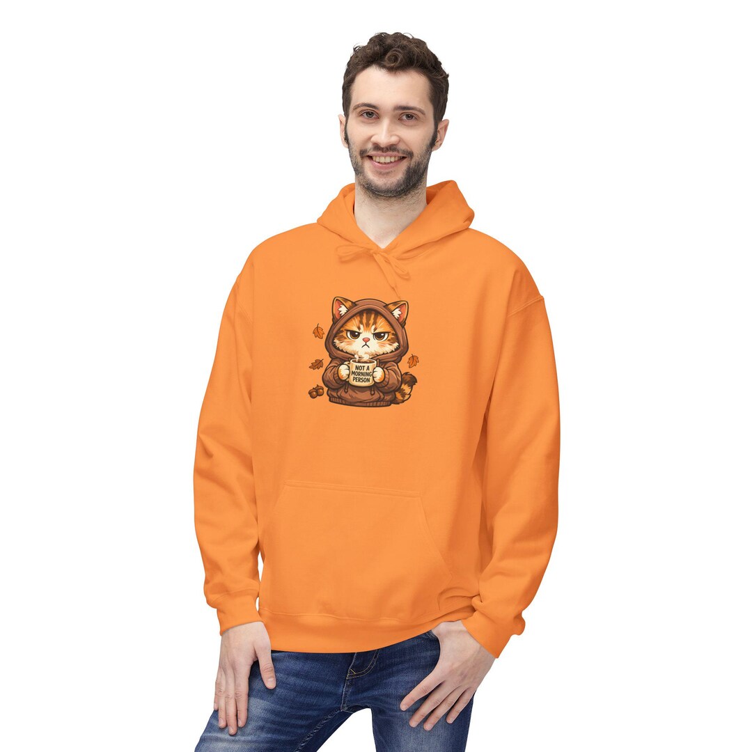 Grumpy Cat Hoodie, Not a Morning Person Sweatshirt, Cat Lover Gift ...