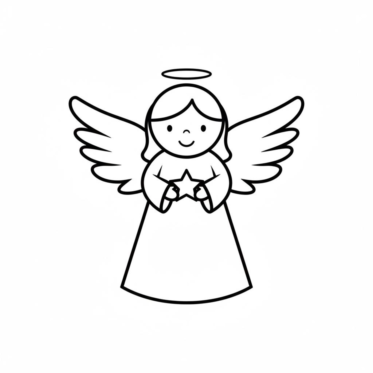 Christmas Line Art Clipart Bundle| Black & White Kawaii Stickers ...