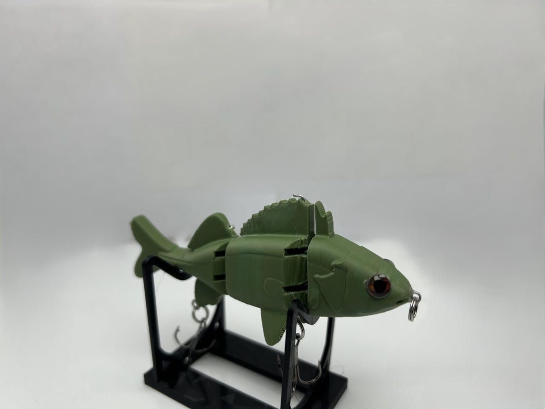 3D Printed 4in Perch Swimbait | Life-like Fishing Lure for Freshwater ...