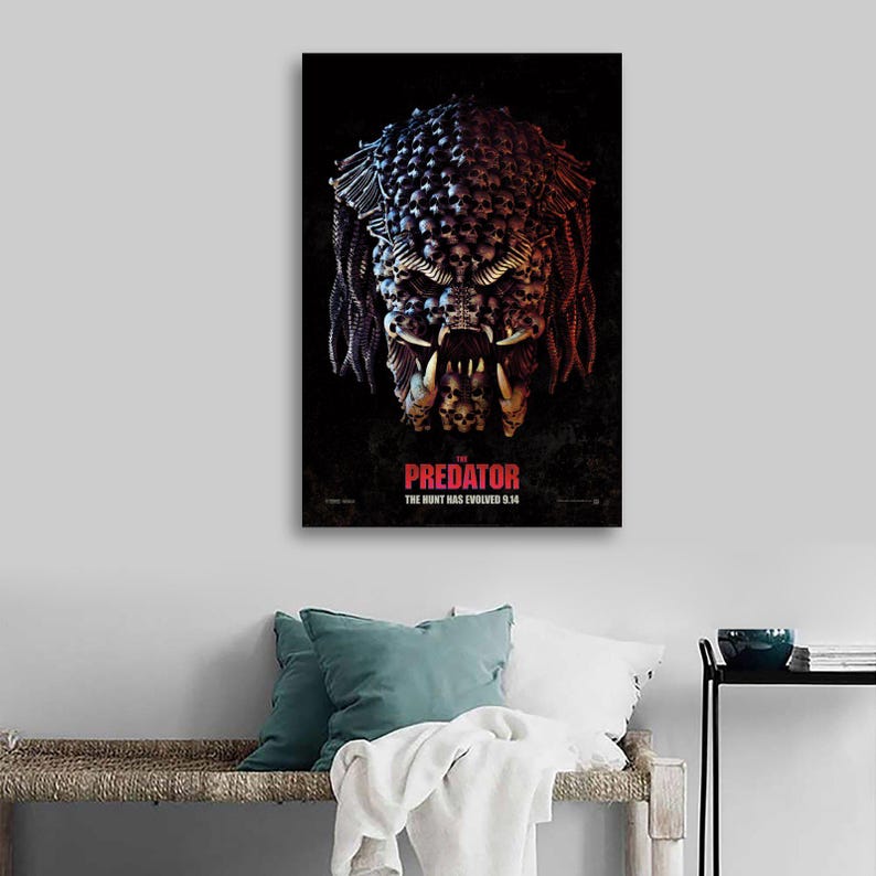 The Horror Film Alien Vs Predator Sci Fi Movie Canvas Wall Art Poster ...