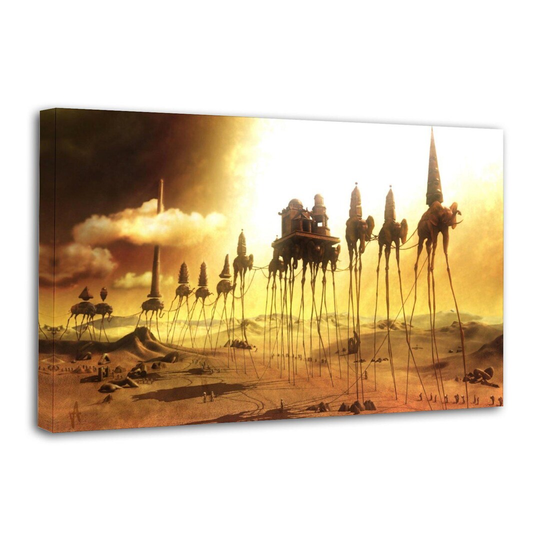 Salvador Dali Destroyed Bridge Dreams Canvas Wall Art Poster Picture ...