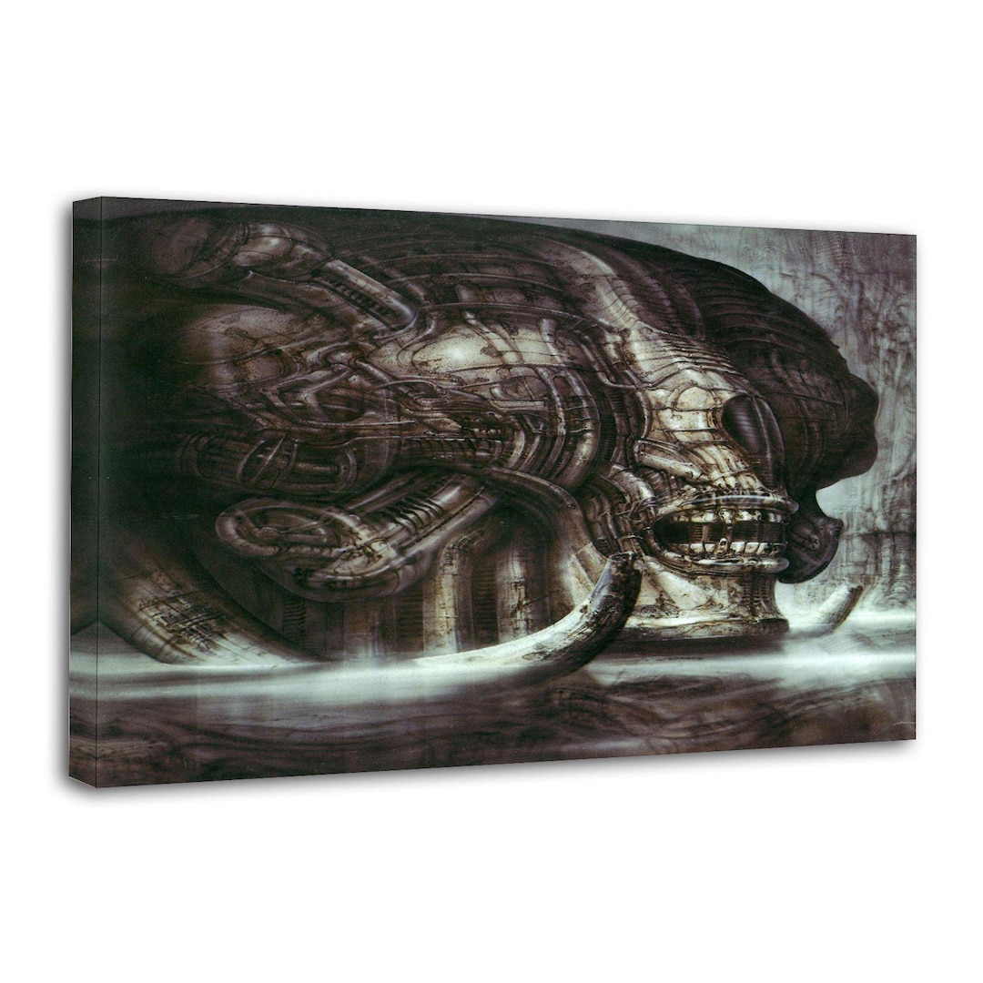 Necronom IV by H R Giger Canvas Wall Art Poster Picture Print Living ...