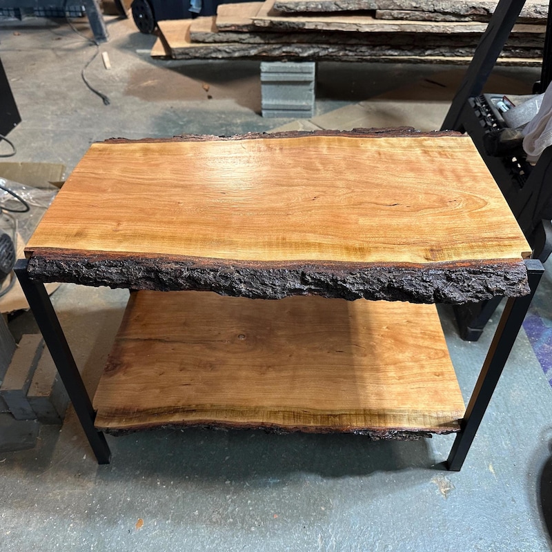 Live Edge Side Table - Etsy