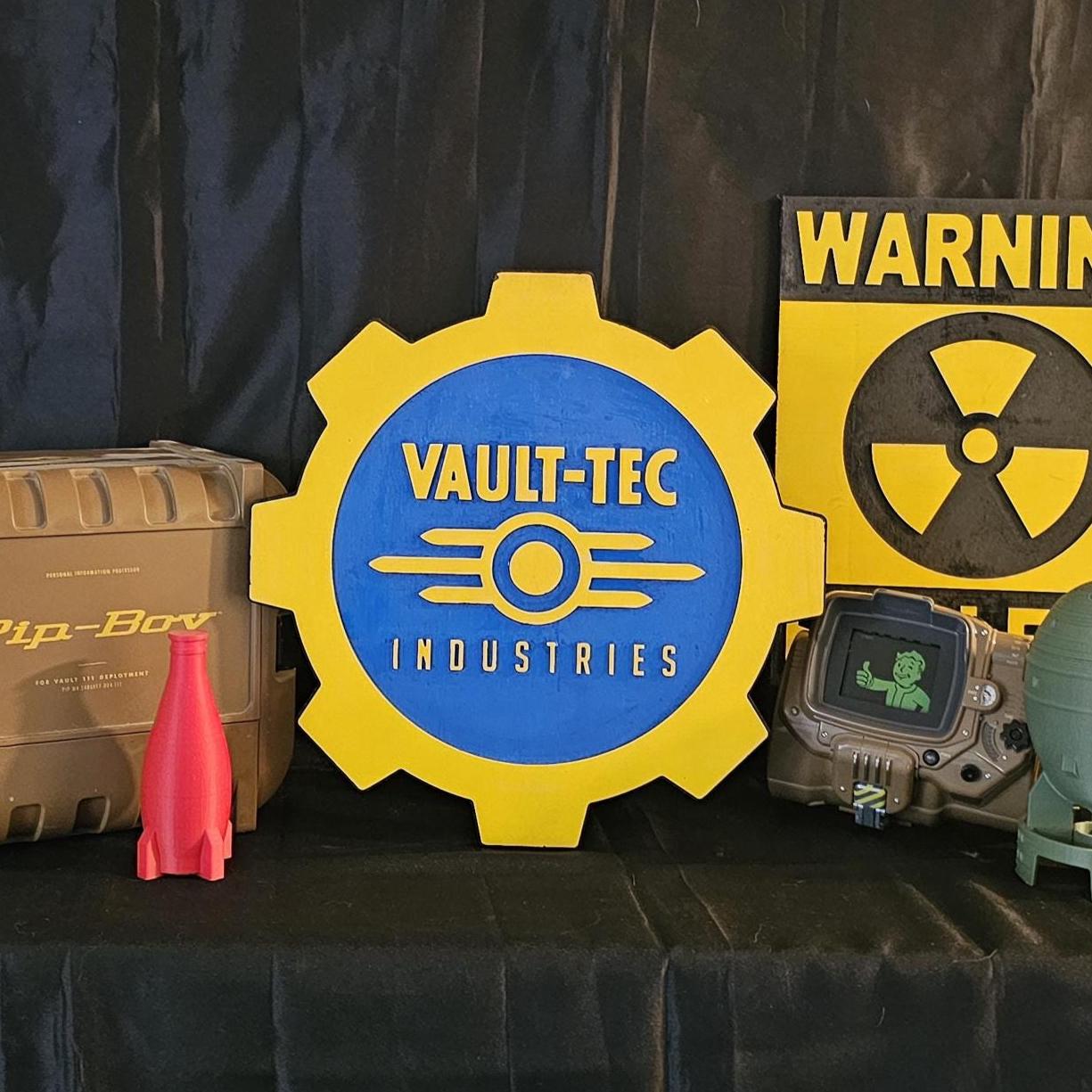 Wooden Vault-tec Sign • Handmade Fallout Gamer Decor • Retro Wasteland ...
