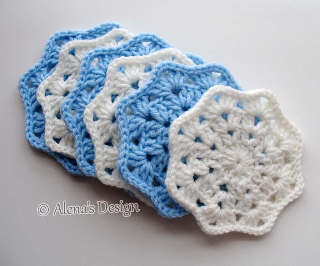 Crochet Coaster Pattern | Lace Octagon Coaster Table Decor for Home ...