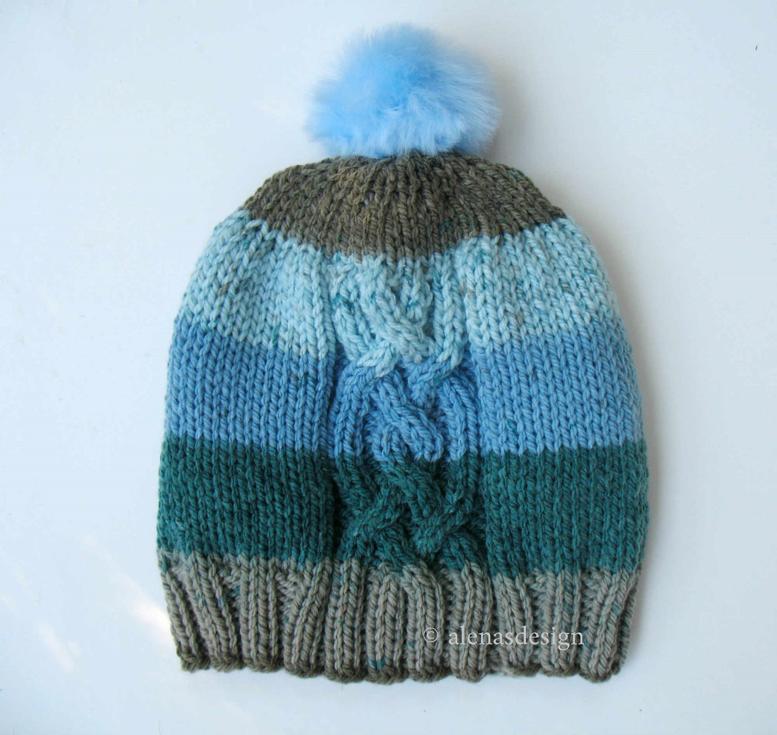 Cable Knit Hat Pattern Cabled Hat Pattern Slouchy Beanie | Etsy