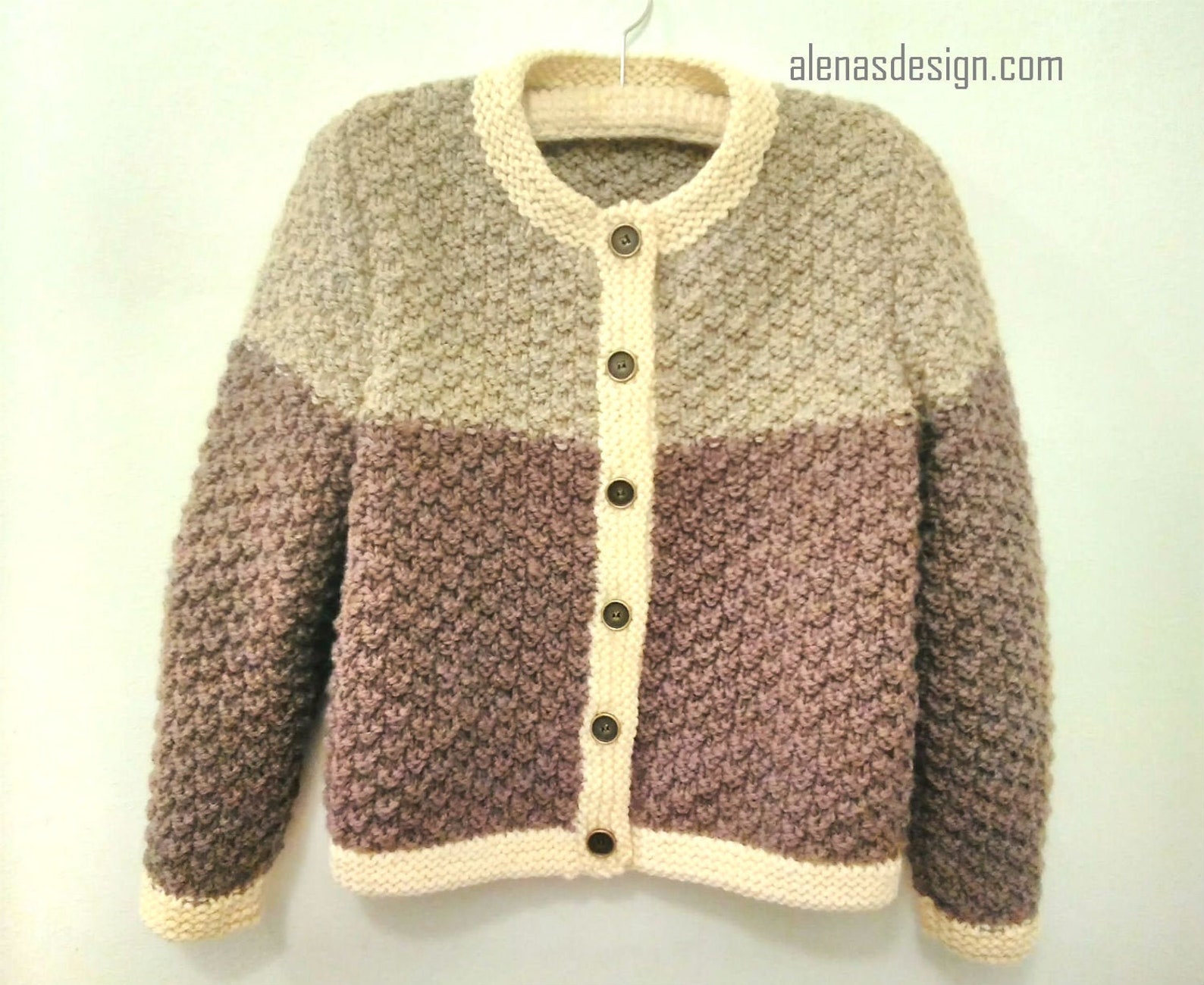 Bulky Sweater Knitting Pattern 232 Women's Cardigan - Etsy