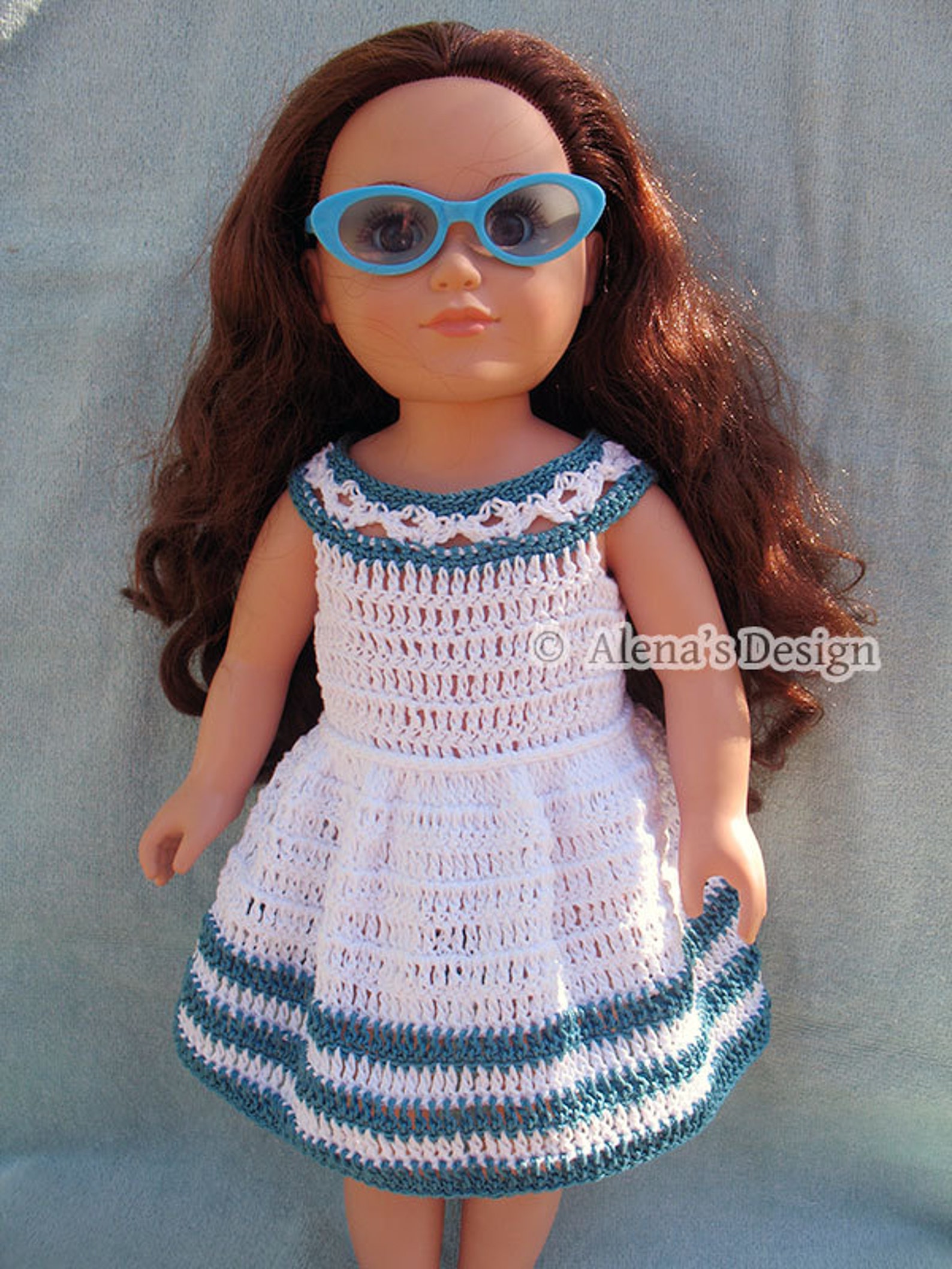 Crochet Pattern 135 | Doll Summer Dress for 18 and 19.5 Inch Dolls ...
