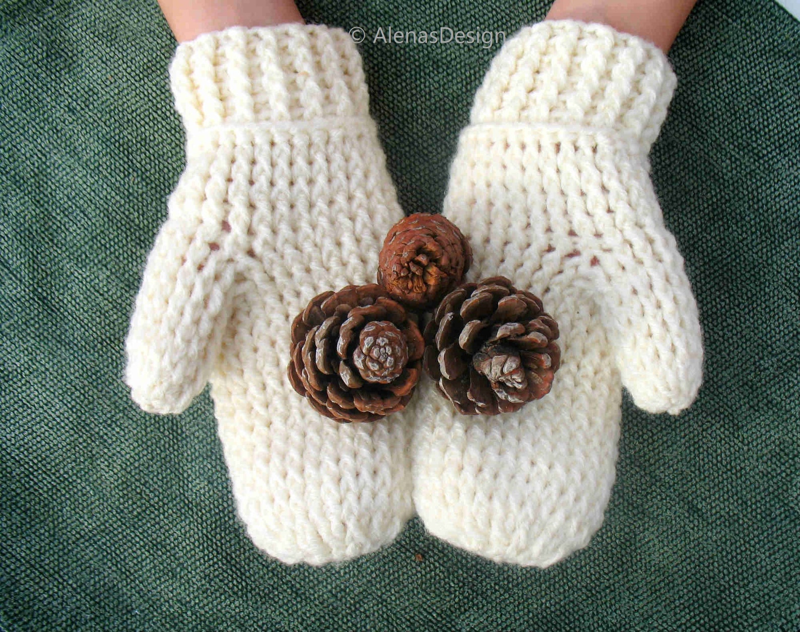 Kids Mittens Crochet Pattern 247 Children's Mittens Cabled - Etsy