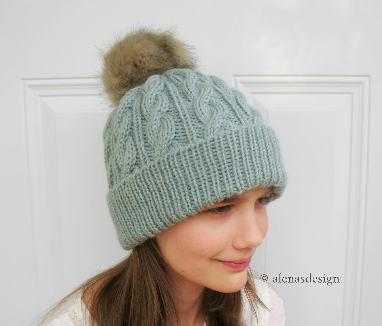 Cable Knit Hat Pattern Cabled Hat Pattern Slouchy Beanie - Etsy