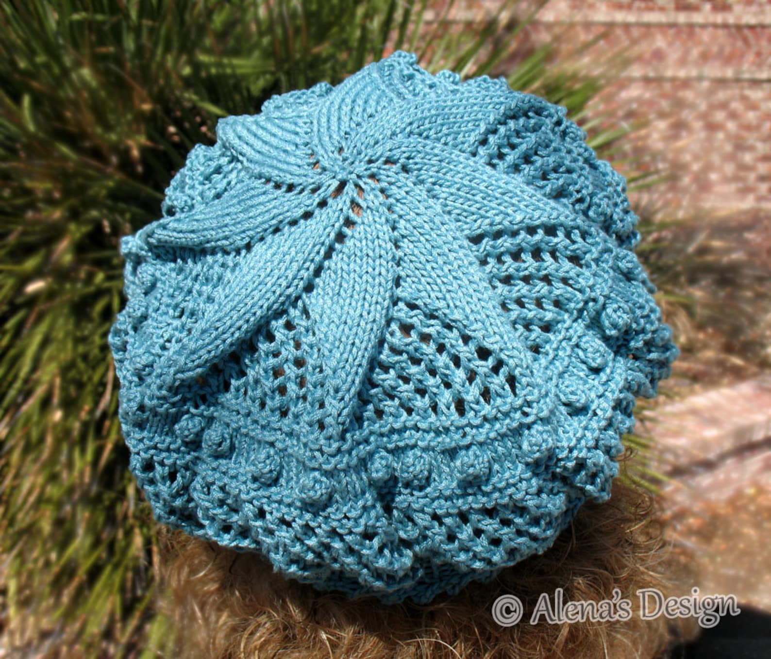 Knitting Pattern 187 Lace Beret Knitting Patterns Tam Lace - Etsy