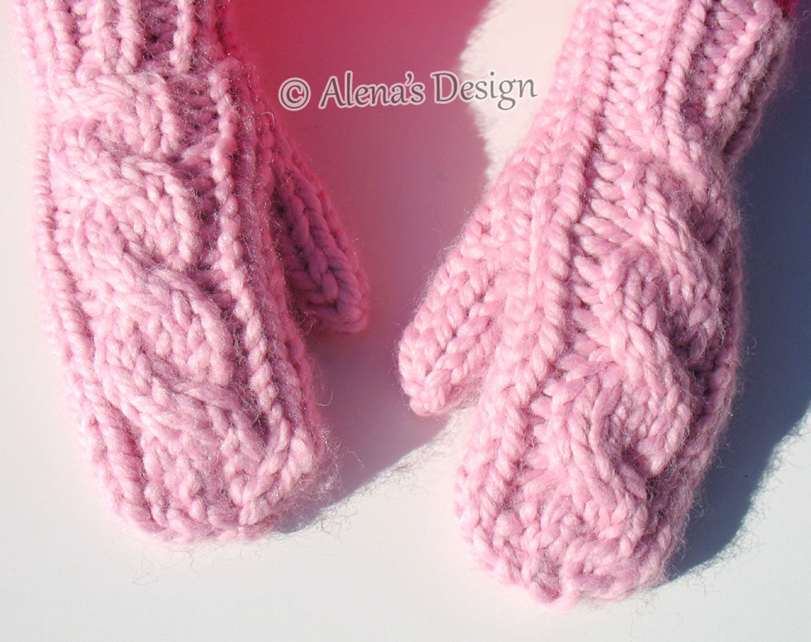 Cabled Mittens for All in Seven Sizes Knitting Pattern 202 - Etsy