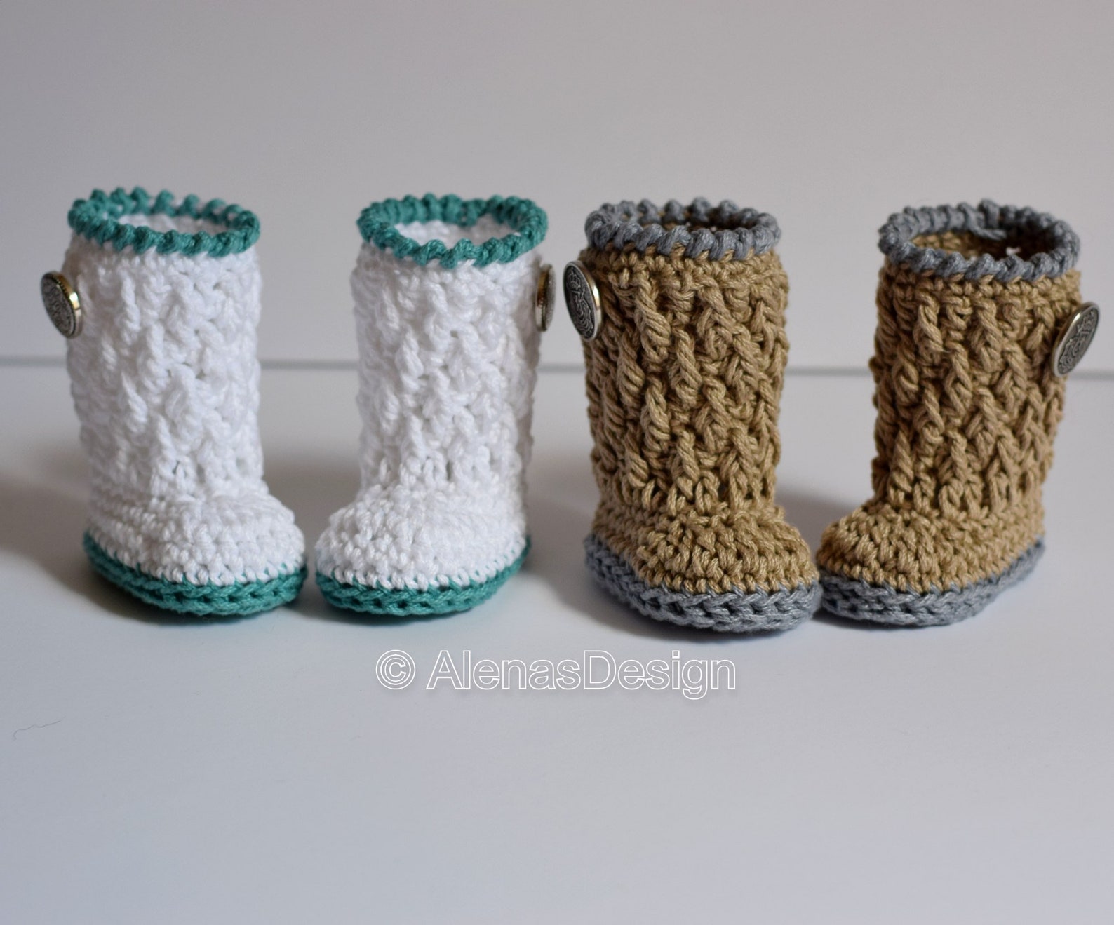 Crochet Boot Pattern for 18 Inch Doll Silver Button Boots - Etsy