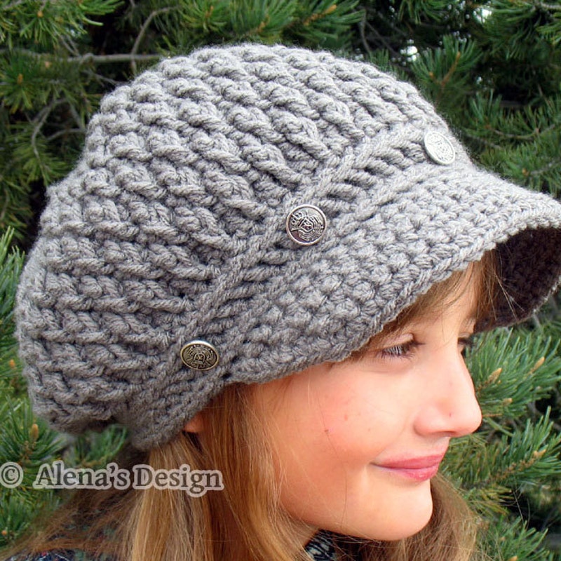 Red Slouchy Newsboy Hat - Etsy