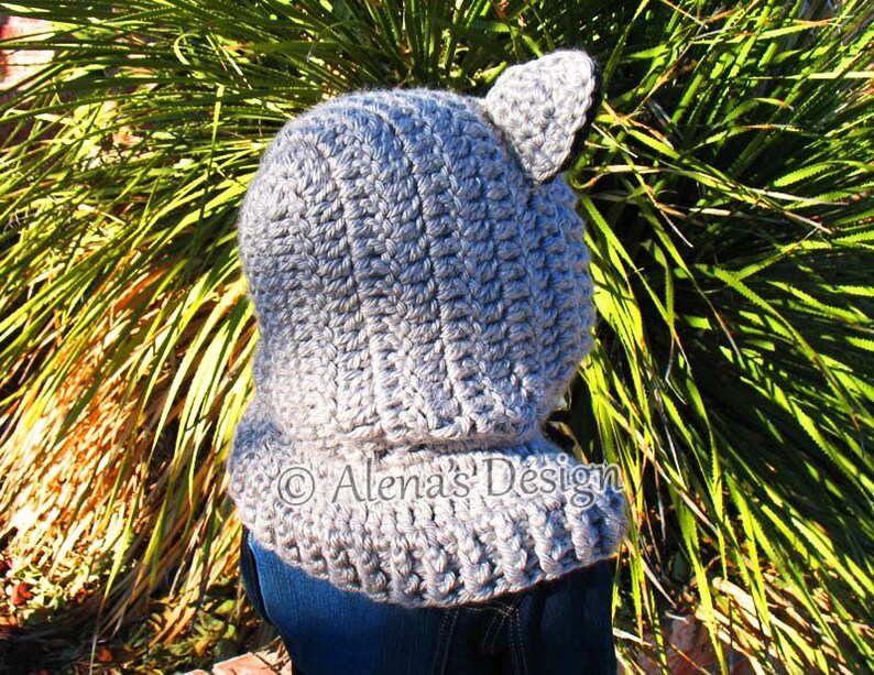 Crochet Cowl Pattern 120 Hooded Cowl With Ears Animals Hat | Etsy