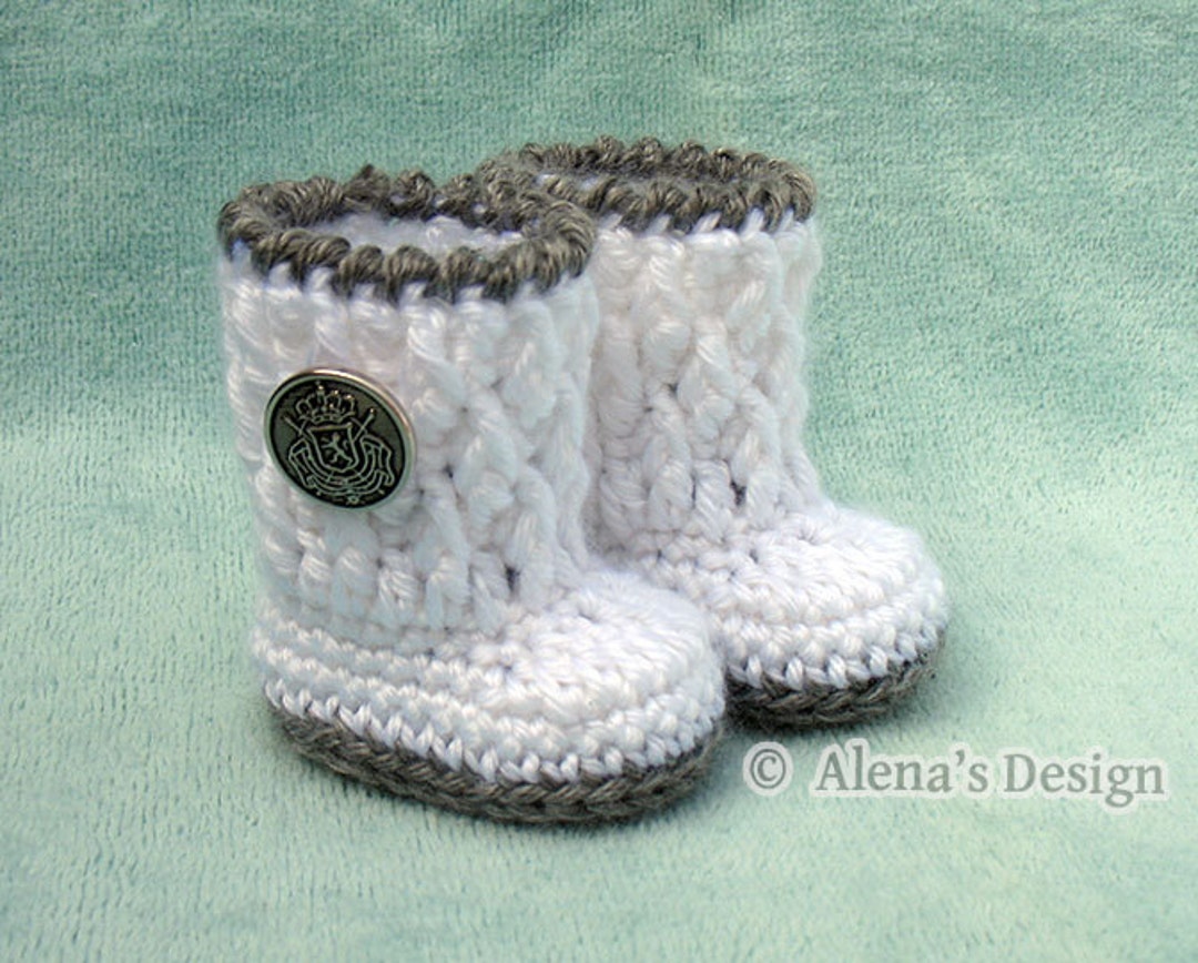 Crochet Pattern 124 Crochet Boot Pattern for 18 and 19.5 Inch Doll ...