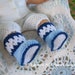 Crochet PATTERN Set Blue Bear Hat Baby Booties Baby - Etsy
