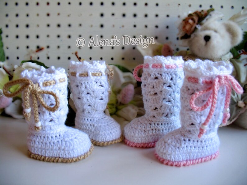 Angel Baby Booties | Crochet Pattern 170 - Etsy