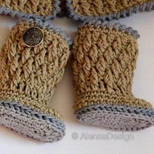 Crochet Pattern 124 Crochet Boot Pattern for 18 and 19.5 Inch Doll ...