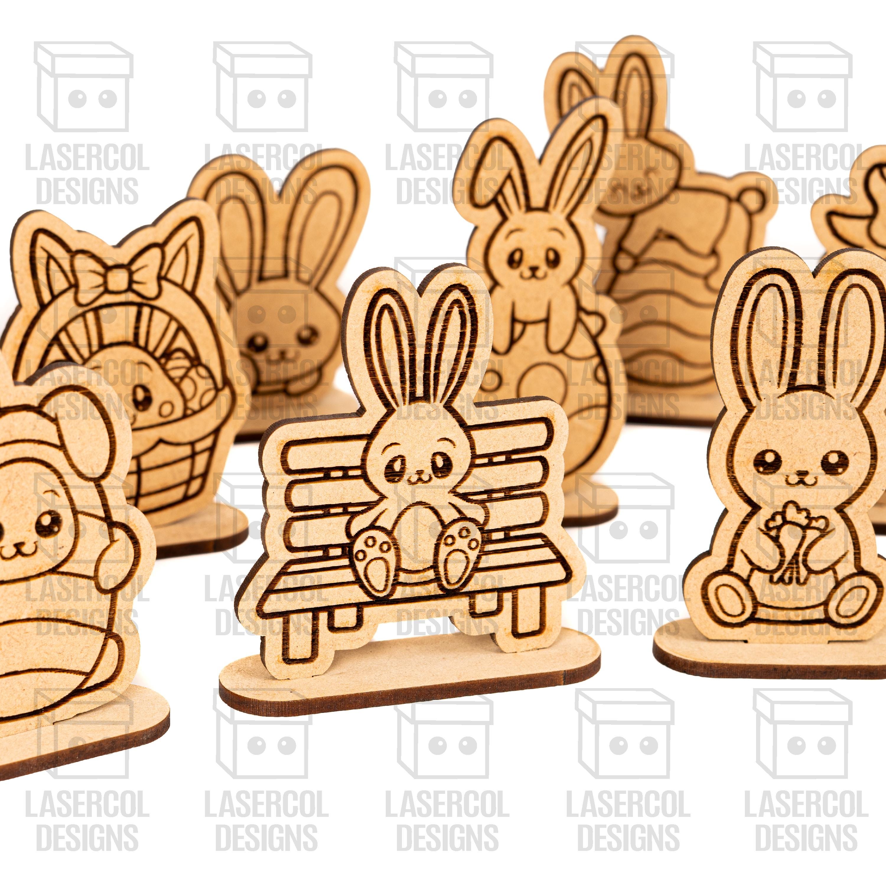 Easter Cutouts With Base Set 4 - Laser Cut Files - SVG+DXF+PDF ...