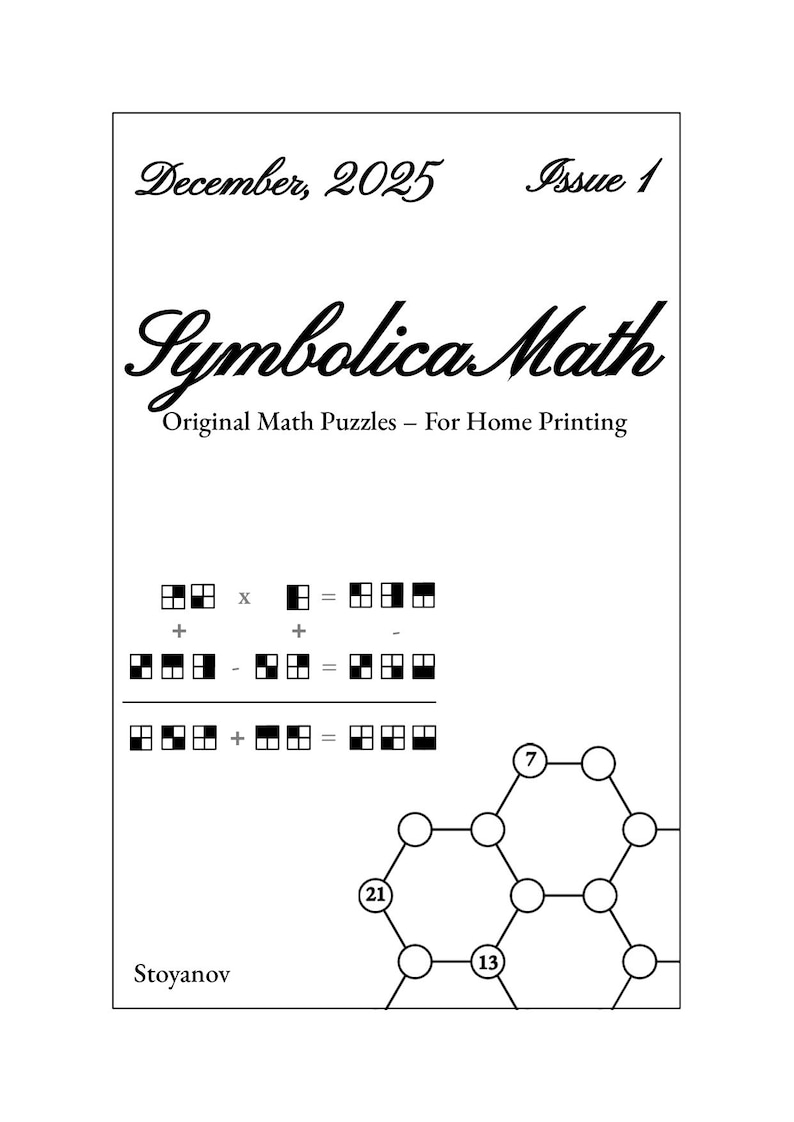 Printable Math Puzzle Magazine for Adults – 18 Logic & Number ...
