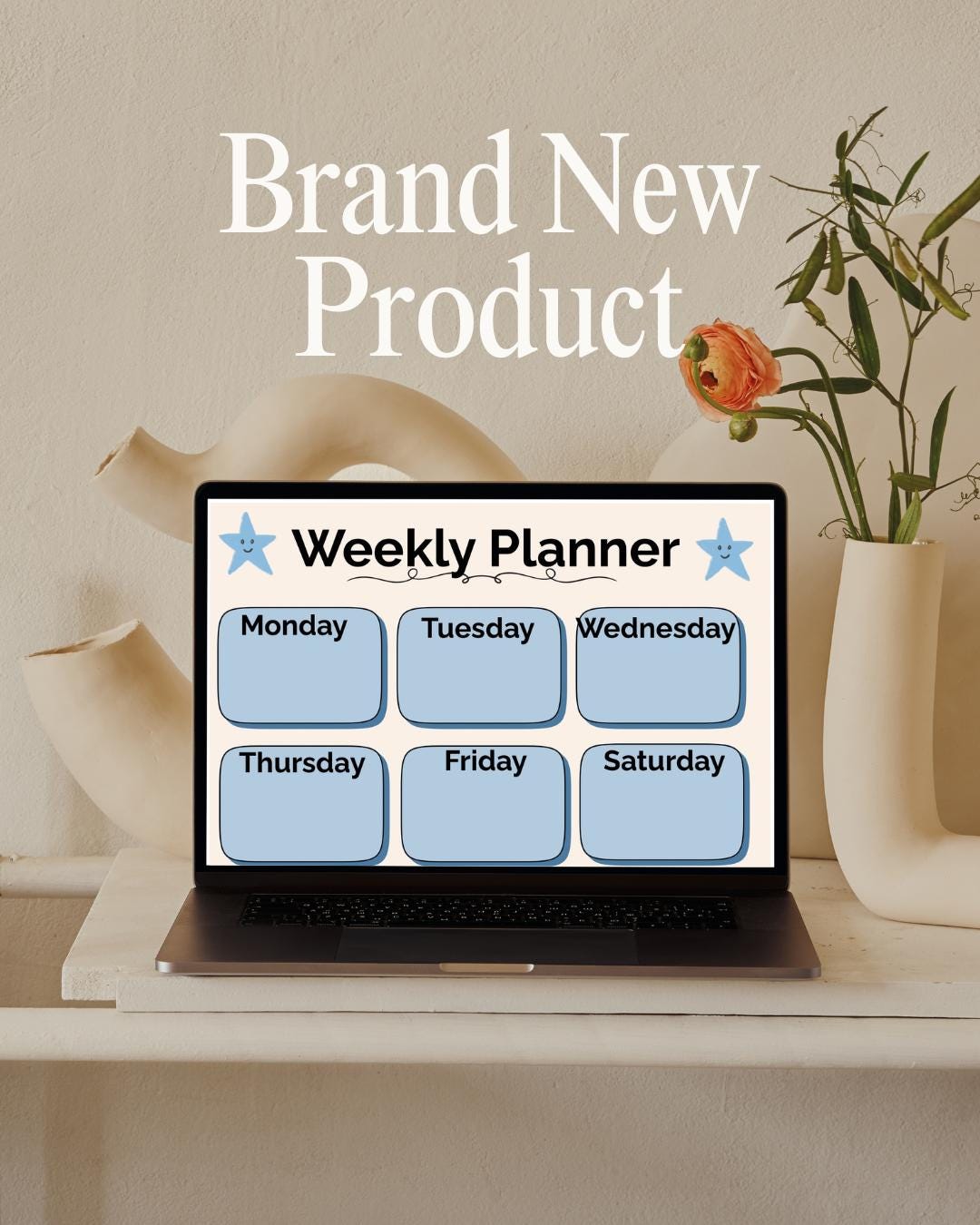 Weekly Planner Printable | Minimal Weekly Schedule | One Page Planner ...