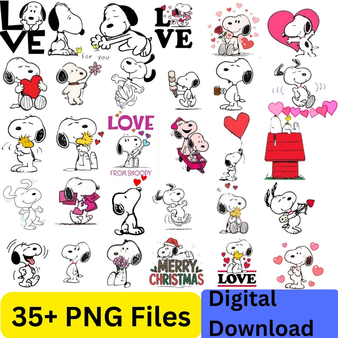 Snoopy SVG Bundle for Cricut & Silhouette, Holiday Comic Dog Designs ...