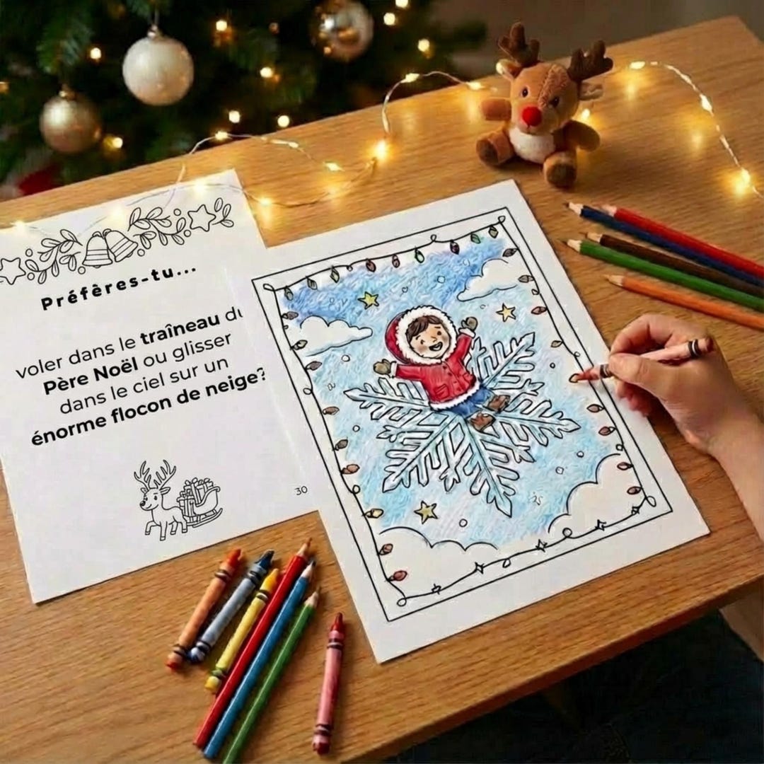 Préfères-tu?-noël | Fiches De Dessin Imprimables Pour Enfants ...