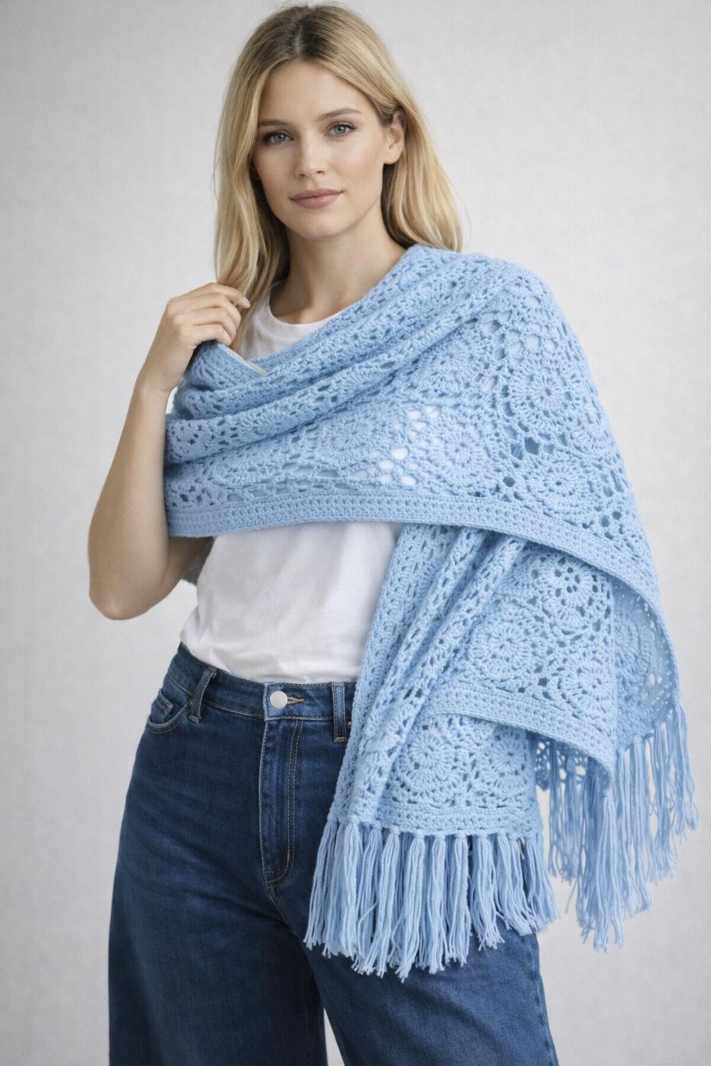 Crochet Shawl - Multi Colors Available - Boho - Soft & Cozy - Etsy
